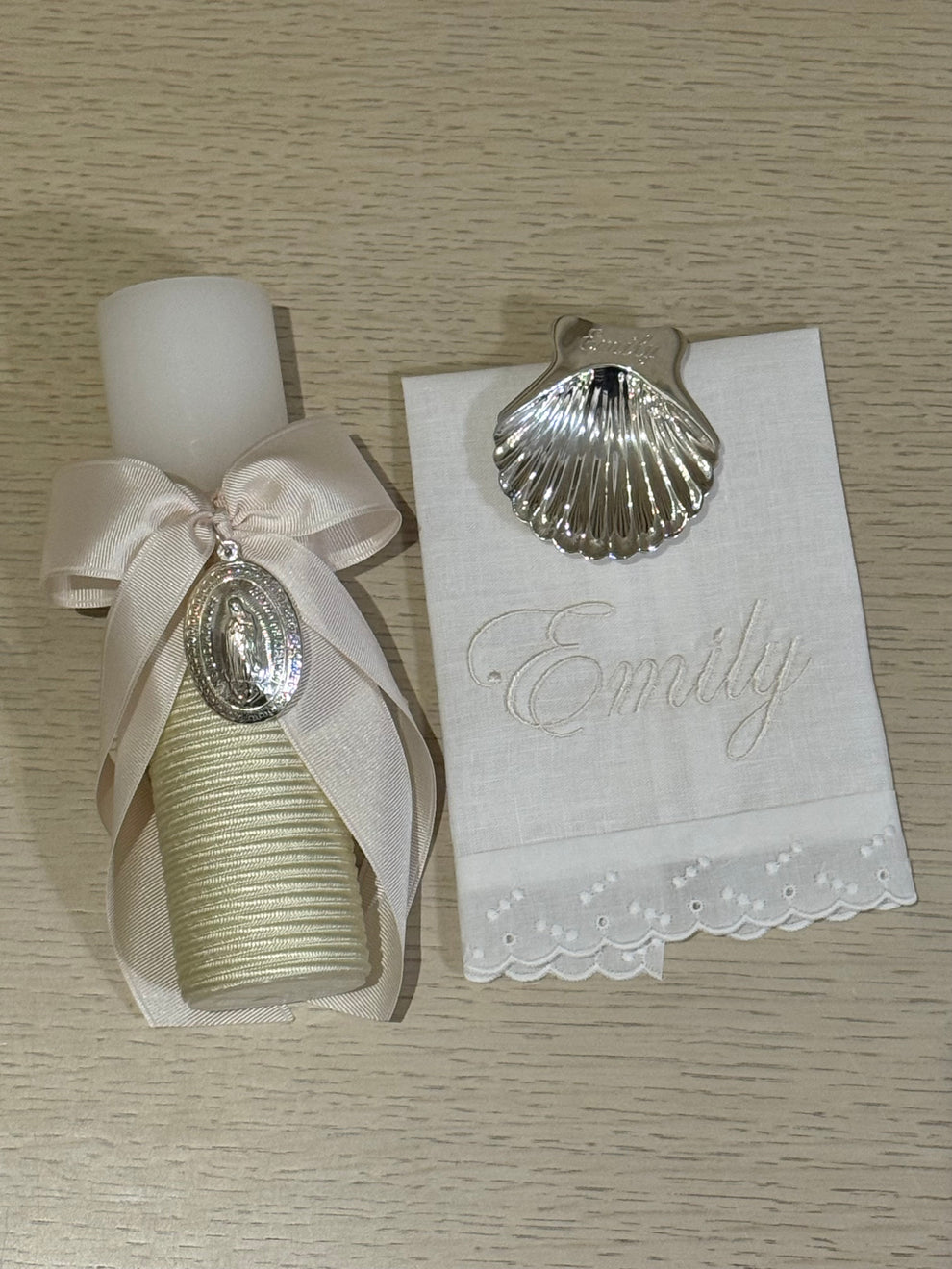 Set de Bautizo con Medalla de la Virgen de Guadalupe - Personalizado ...